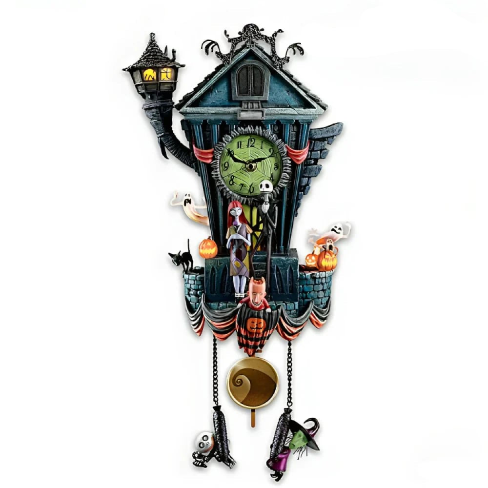 HallowClock - Reloj de Pared de Halloween, Pesadilla antes de Navidad ...